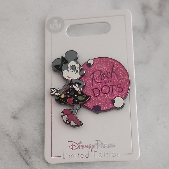 Disney | Toys | Disney Trading Pin Rock The Dots Minnie Mouse Limited ...